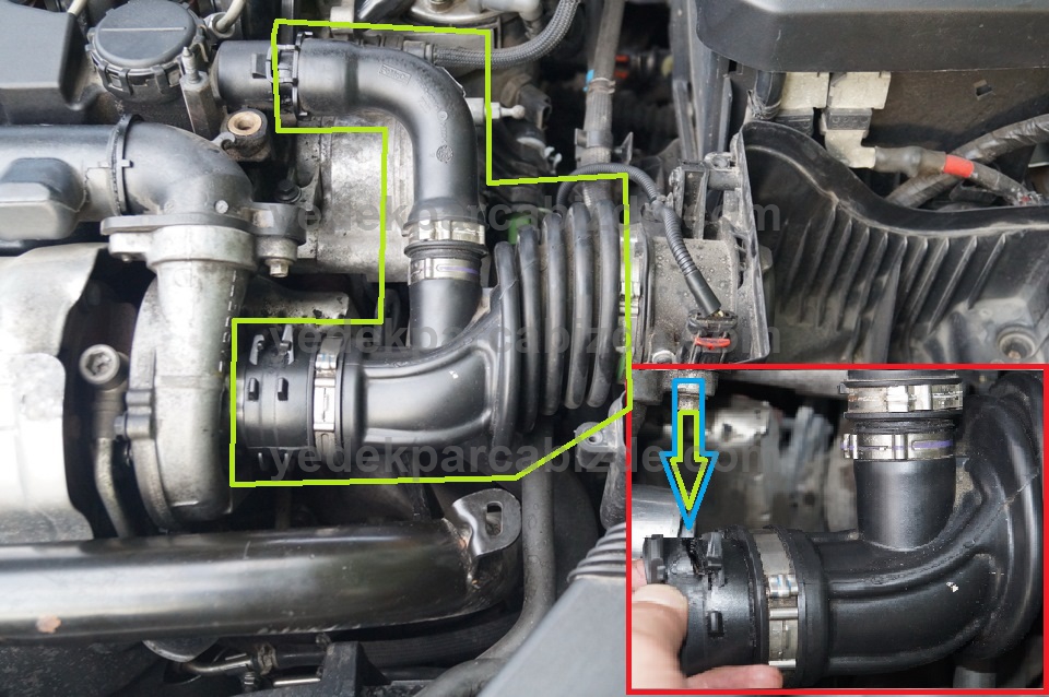 HAVA FİLTRE HORTUMU 1.6D 2007-2010 30741749 - 30756067 7M51 9A673 EJ ...